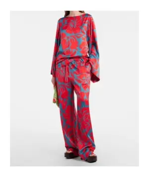 Dries Van Noten Floral Palazzo Pants