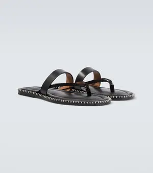 Dries Van Noten Leather Thong Sandals