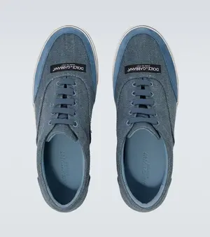 Dolce & Gabbana Suede-trimmed Sneakers