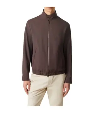 Canali High-neck Zip Jacket