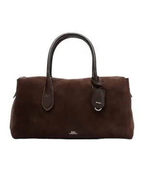 Polo Ralph Lauren Solid Color Suede Shoulder Bag