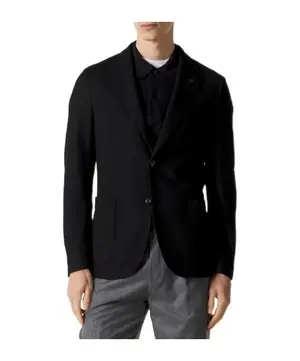 LARDINI Solid Cotton Blazer
