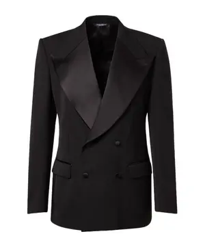 Dolce & Gabbana Long-sleeved Tuxedo Jacket - Black