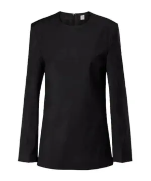 TOTEME Wool Blouse - Black