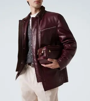 Brunello Cucinelli Leather Vanity Bag