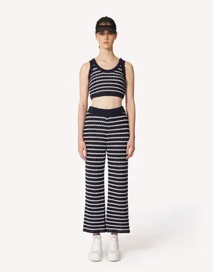 Red Valentino Cropped Knit Top