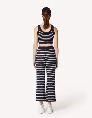 Red Valentino Cropped Knit Top