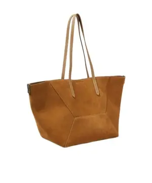 Brunello Cucinelli Duo Large Suede Tote Bag