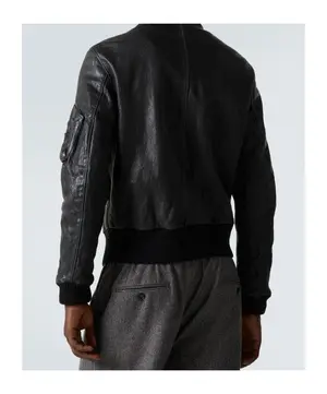 Dolce & Gabbana Leather Bomber Jacket