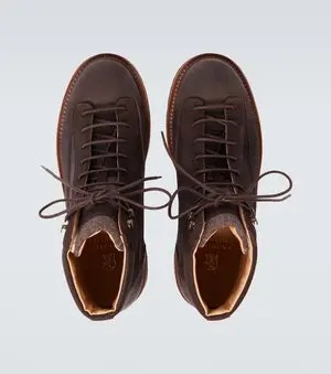 Brunello Cucinelli Leather Lace-up Boots