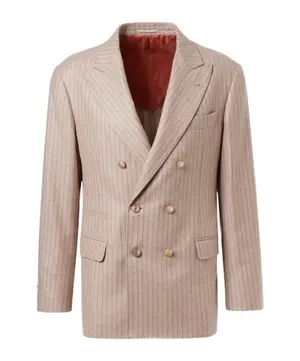 Brunello Cucinelli Long-sleeved Suit Jacket - Nude