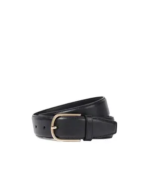TOTEME Leather Belt - Black