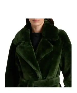 YVES SALOMON Belted Shearling Coat