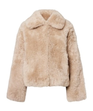 YVES SALOMON Shearling Jacket With Silk Lining - No