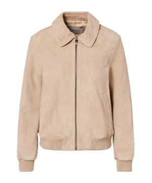 YVES SALOMON Suede Bomber Jacket - No