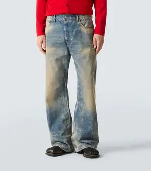 Acne Studios Distressed Wide-leg Jeans