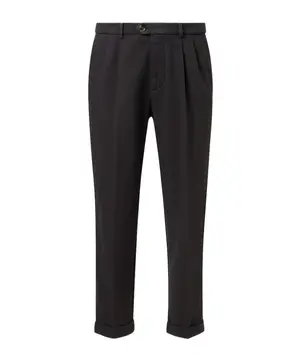 Brunello Cucinelli Cotton Straight Pants - Grey