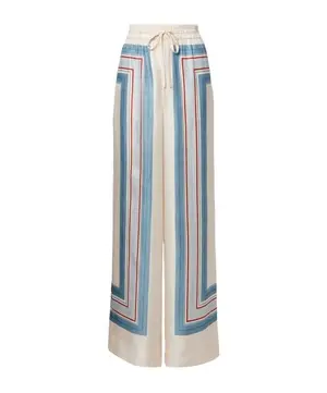 Zimmermann Printed Silk Wide-leg Pants