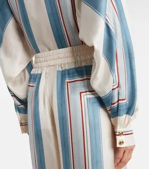 Zimmermann Printed Silk Wide-leg Pants