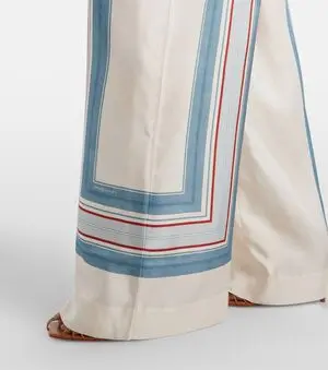 Zimmermann Printed Silk Wide-leg Pants