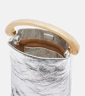 Dries Van Noten Mini Metal Leather Handbag