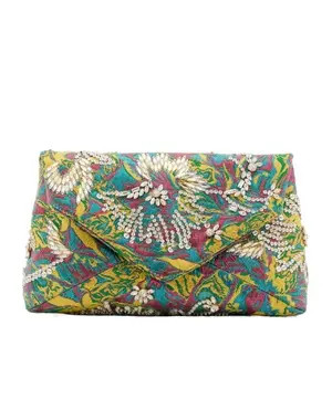 Dries Van Noten Small Jacquard Clutch - Multicolor