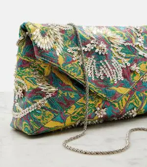 Dries Van Noten Small Jacquard Clutch