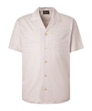 Brioni Striped Linen And Cotton Shirt - No