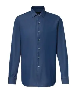 Brioni Marcello Cotton Shirt - Blue