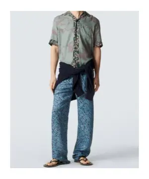 Dries Van Noten Printed Straight Pants
