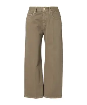 Brunello Cucinelli Cropped Wide-leg Jeans - Gray
