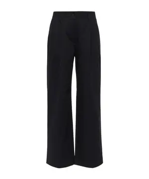 TOTEME Belt Loop Casual Pants - Black