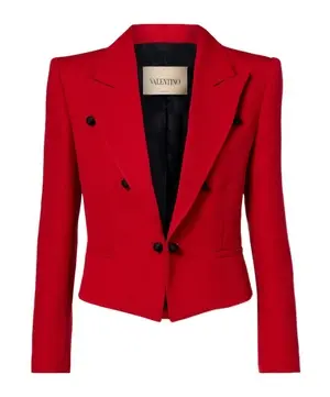 Valentino Garavani Virgin Wool Blazer - Red
