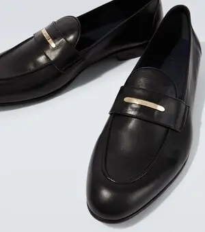 Brioni Appia Leather Penny Loafers