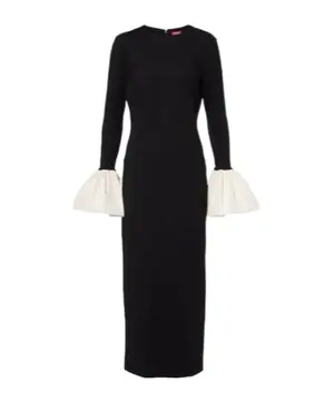 Staud Hawthorne Taffeta-trimmed Maxi Dress