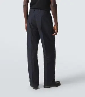Dries Van Noten Floral Cotton-blend Straight Pants