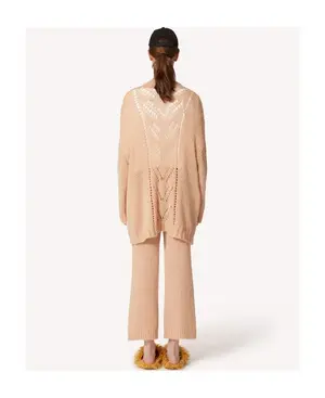 Red Valentino Blended Knitted Casual Pants