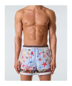 Dolce & Gabbana Printed Swim Trunks