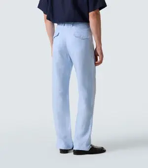 Dolce & Gabbana Linen Straight Pants