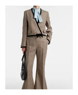 Valentino Garavani Houndstooth Virgin Wool Jacket