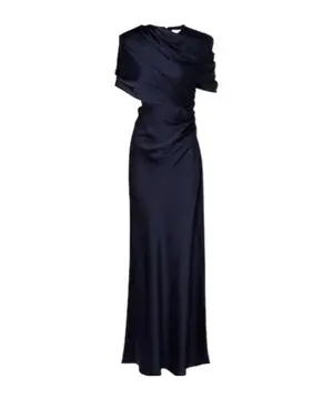 Stella McCartney Caped Draped Gown - Black