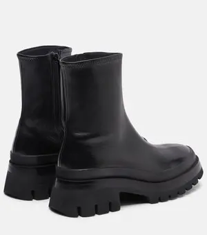 Khaite Fallon 35 Leather Ankle Boots