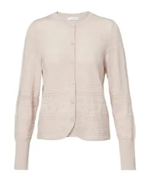 ERES Trio Pointelle Wool And Cashmere Cardigan