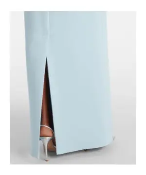 SAFIYAA LONDON One-shoulder Embellished Crêpe Gown