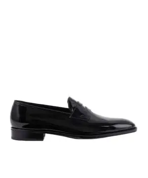 John Lobb Patent Leather Penny Loafers