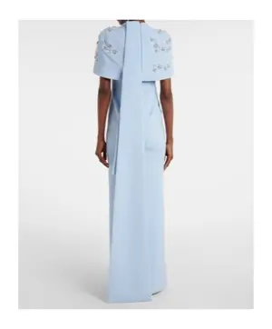 SAFIYAA LONDON Embellished Caped Gown