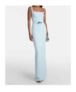 SAFIYAA LONDON Kristena Draped Embellished Gown