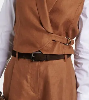 Brunello Cucinelli Monili Linen Vest