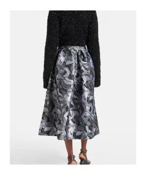 Dries Van Noten Jacquard Midi Skirt