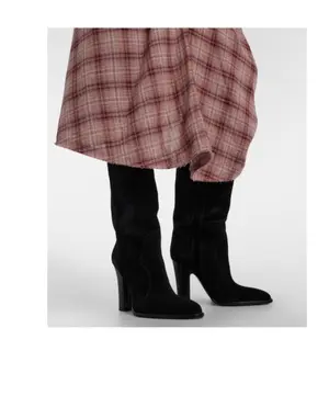 Paris Texas Suede Knee-high Boots